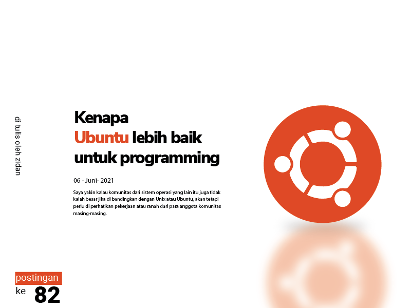 Alasan kenapa menggunakan Ubuntu lebih baik untuk programming